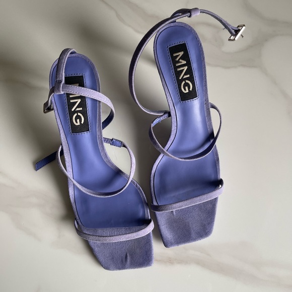 Mango | Shoes | Mango Suede Lavender Sandal | Poshmark